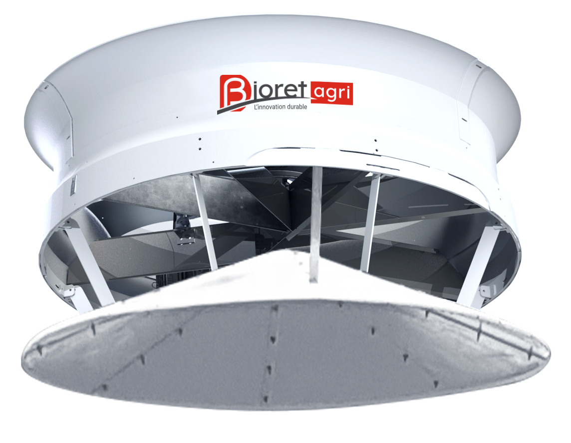 CYCLONE 360 high-volume air fan for barns - BIORET AGRI